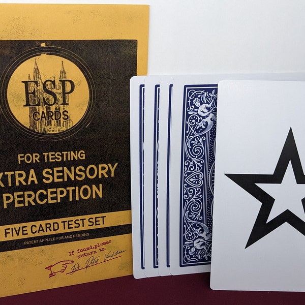 Ghostbusters ESP Zener Card Set - Etsy