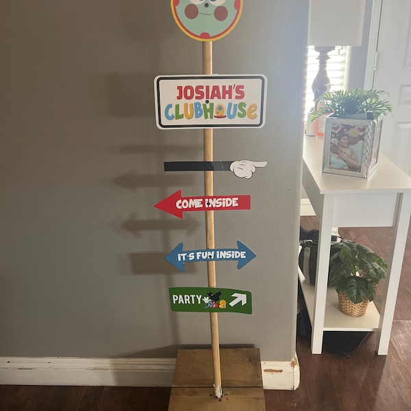 Personalized Customized Mickey Mouse Clubhouse Party Sign - Digital ...