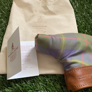 Waxed Cotton Duck and Leather Putter Cover Handcrafted Golf - Etsy