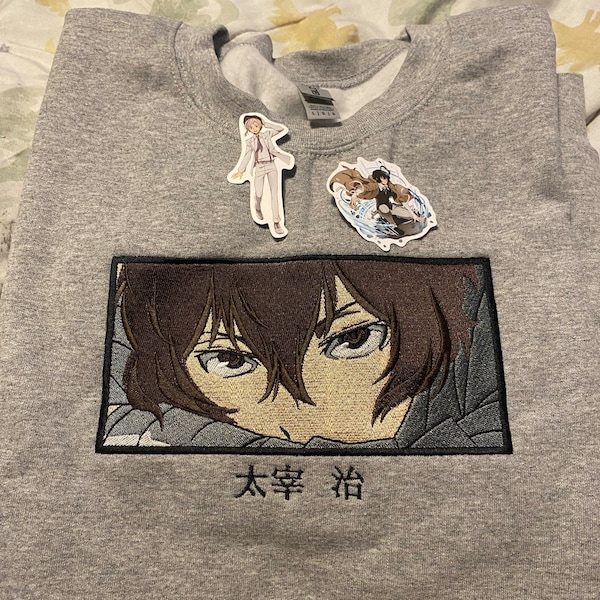 BSD Inspired Embroidered Armed Detective Agency Crewneck / T-shirt ...