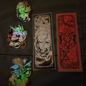 Japanese Hannya Mask Holographic Sticker - Weather-resistant Vinyl ...