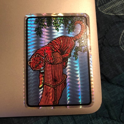 Rare Vintage Prism Tiger Sticker 1980s - Etsy