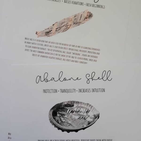 Smudging Basics Printable Poster: Sage, Palo Santo Guide (instant ...