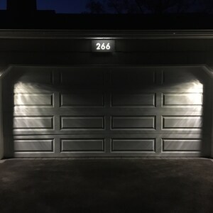 Lighted Address Sign, Address Plaque, Large Modern Personalized Marker ...