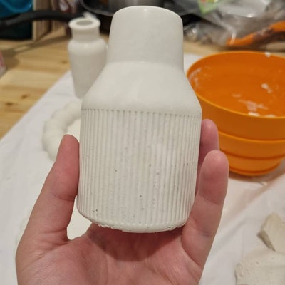 Round Square Pen Holder Plaster Container Concrete Flowerpot Silicone ...