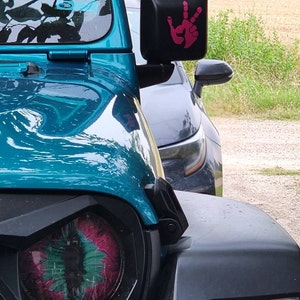 Alien Hand Wave Peace for Jeep Side Mirrors Wave Decal Set of 2 Hand ...