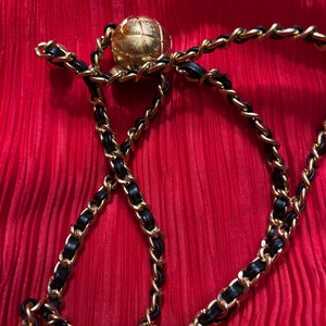 Gold-tone Chain Bag Strap With Leather for Chanel Replacement - Etsy