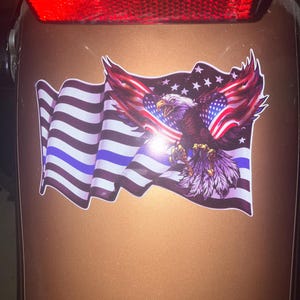 American Eagle American Flag LEFT Facing Decal - Etsy