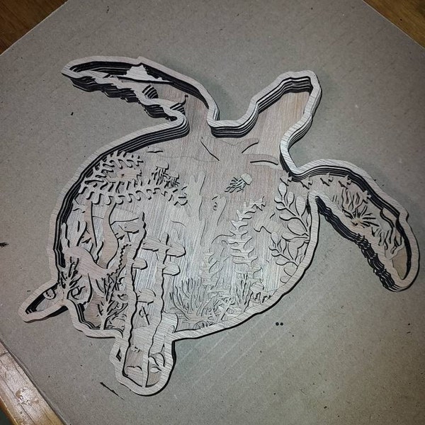 Digital File - 7 Layer Turtle Wall Art - Multi-layer - PDF - SVG - Etsy