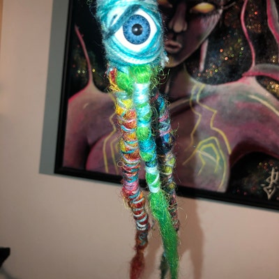 Dread Wig Lace Front Synthetic Crochet Dreadlock Cyber Punk Goth ...