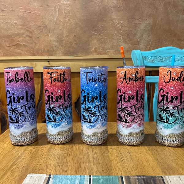 Girl Group Trip Vacation Tumblers, All Girls Trip Tumblers ...