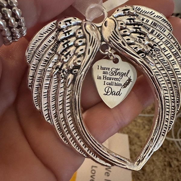 Custom Memorial Angel Christmas Ornament – Sympathy Gift, Remembrance ...