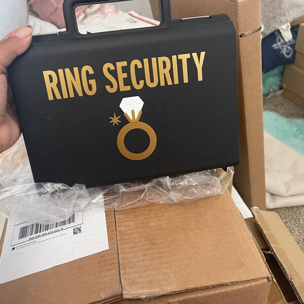 Ring Security Case, Ring Bearer Briefcase for Wedding, Ring Security ...