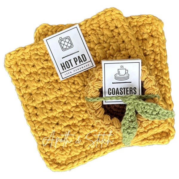 PRINTABLE Coaster Tags + Wrap Labels - Downloadable PDF. DIY Product ...