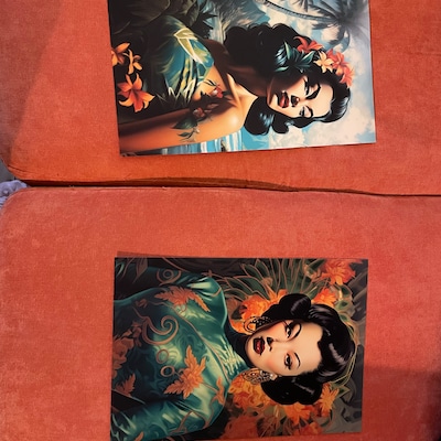 Mid Century Modern Kitsch Print of Kanna Wall Art, Valdimir Tretchikoff ...