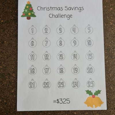 Personalised Savings Trackers Printable Savings Challenge Custom Order ...