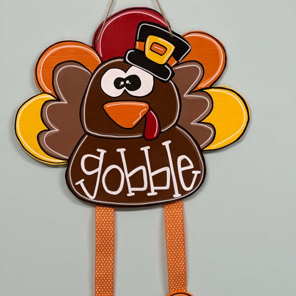 TEMPLATE: Turkey Door Hanger Template, Thanksgiving Door Hanger ...