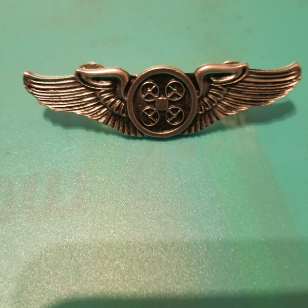 Drone Pilot Wings - UAV Operator Wings - 3 Inches Wide - Multirotor ...