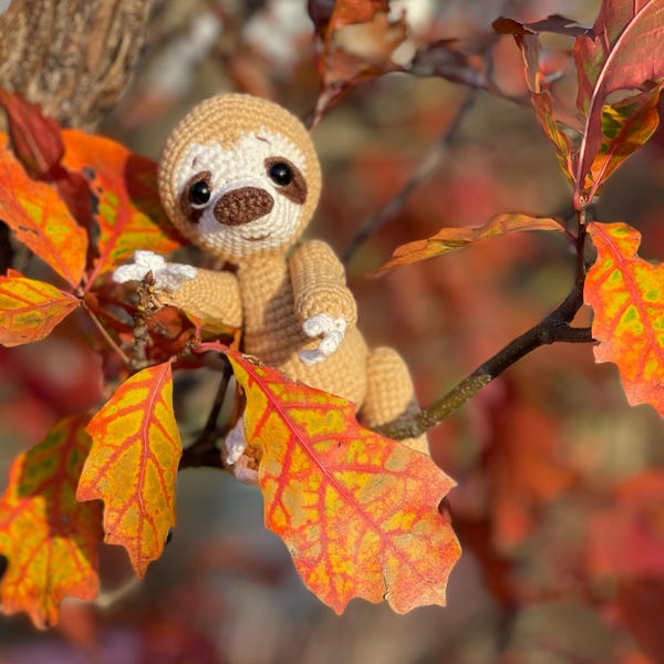 Crochet SLOTH Pattern - Crochet Your Own Adorable Sloth Amigurumi: Easy ...