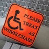 Treat as Wheelchair Sign, Disabled Buggy Tag, Wheelchair Pram Clip ...