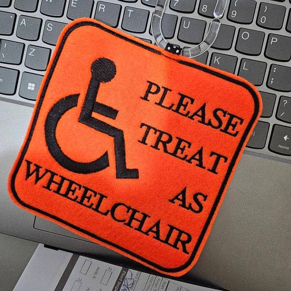 Treat as Wheelchair Sign, Disabled Buggy Tag, Wheelchair Pram Clip ...