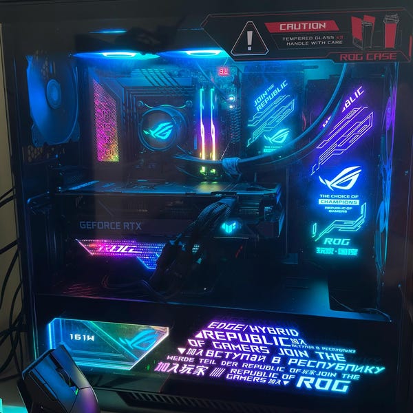 Customized RGB Panels for ROG STRIX Helios Case Decorative Backplates ...