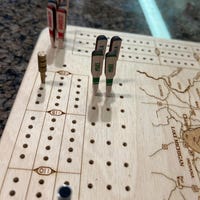 US State Mini Cribbage Board With Custom Pegs - Personalized Cribbage ...