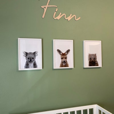 3D Pastel Green Name Sign Green White Double Layered Acrylic - Etsy