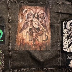 Samhain Danzig Werewolf Demon Patch , Back Patch Size , Heavy Metal ...