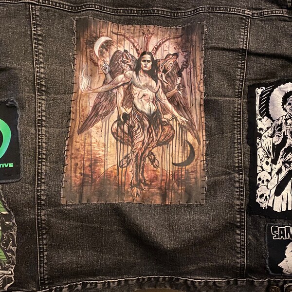 Samhain Danzig Werewolf Demon Patch , Back Patch Size , Heavy Metal ...