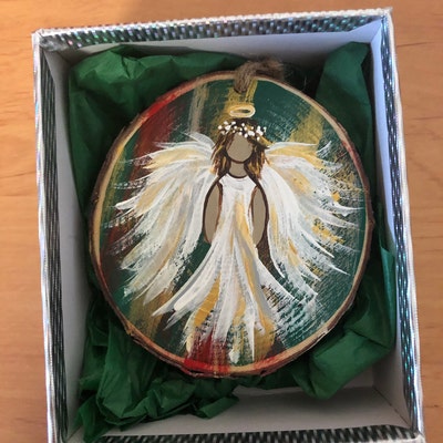 Boy Angel Ornament Hand-painted - Etsy