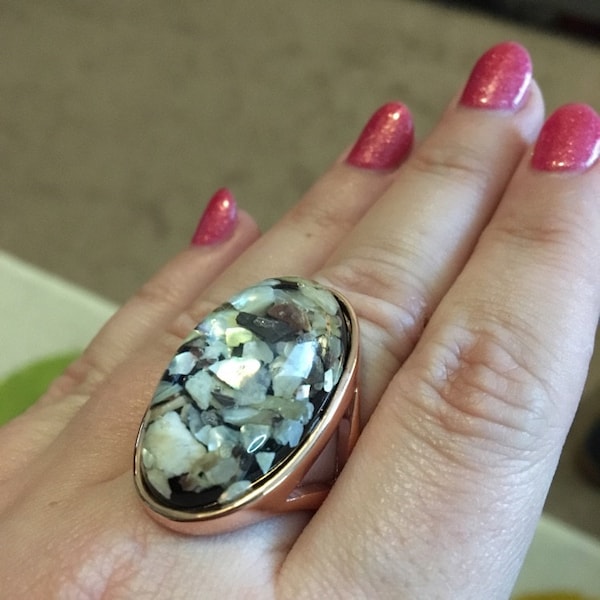 Shell Ring Boho Jewelry Seashell Ring Oyster Shell Jewelry, Statement ...