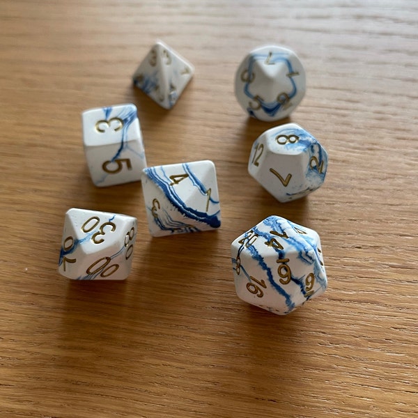 Porcelain Dice Set (made to Order) - Etsy