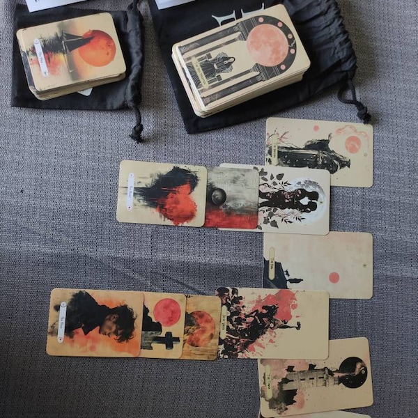 Medieval Gothic Tarot Deck, Post-apocalyptic Tarot Cards, Dark Tarot ...