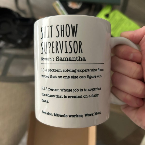 Shit Show Supervisor Mug, Shit Show Supervisor Gift, Shit Show ...