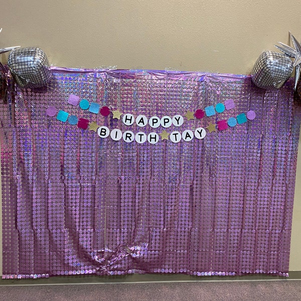 Custom Glitter Friendship Bracelet Party Banner, Taylor Friend Ship ...