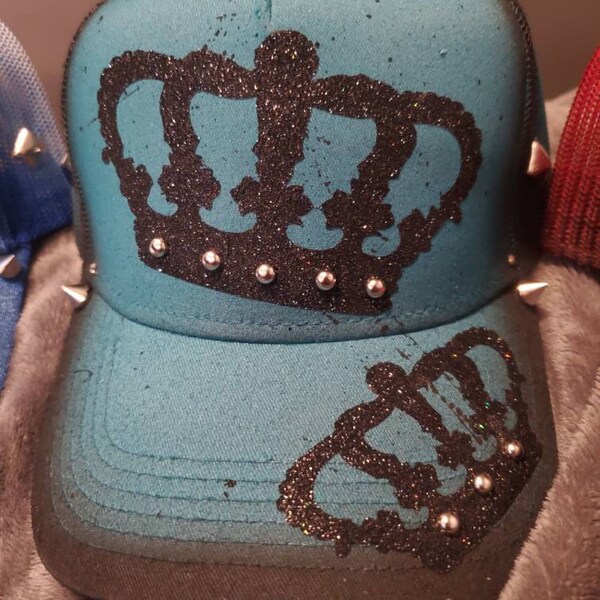 Teal Queen Crown Snapback Hat Cap - Etsy