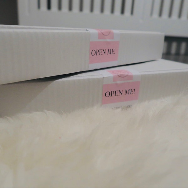 Personalised Logo Box Seal Stickers: Packaging Labels (99mm X 57mm ...