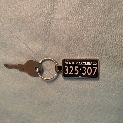 Custom Vintage California License Plate Keychain, Legacy Plate, Old ...