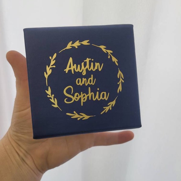 Custom USB Box Wedding Flash Drive Box, Crystal USB Stick Personalized ...