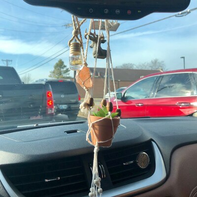 Himalayan Salt Rock Car Charm, Car Charm, Rearview Mirror, Salt Rock ...