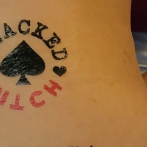Queen of Spades Lower Back Tattoo - Etsy