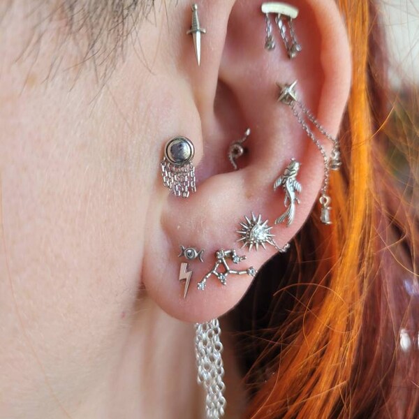Waterfall Earring Jackets Made From Solid Sterling Silver, Pair These ...
