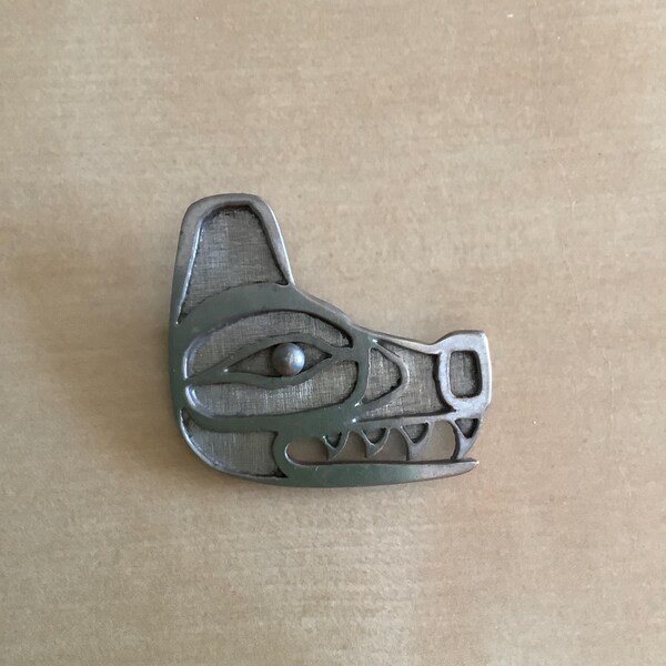 TWO Vintage First Nations WHALE and FOLKLORE Creatures Aluminum Wall ...
