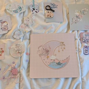 Cute Mini Kawaii Art Print Illustration Pack. Digital | Etsy