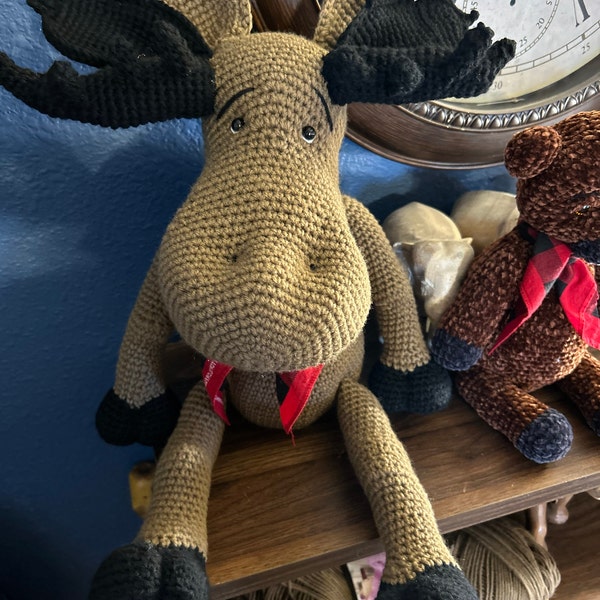 PATTERN - Moses the Moose - Crochet Amigurumi Pattern - Etsy