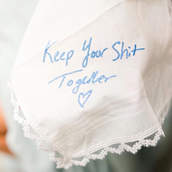 Elegant Lace Wedding Handkerchief, Embroidered Wedding Napkins, Father ...