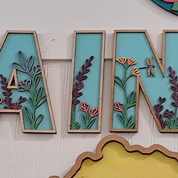 WILDFLOWER No 2 Alphabet Set / 2 Layered - Full 26 Letters / SVG File ...