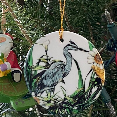 Bald Eagle Porcelain Christmas Tree Ornament Rustic Wildlife - Etsy