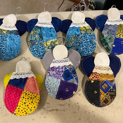 Quilted Angel Christmas Ornament Pattern Instant PDF Pattern With Photo ...